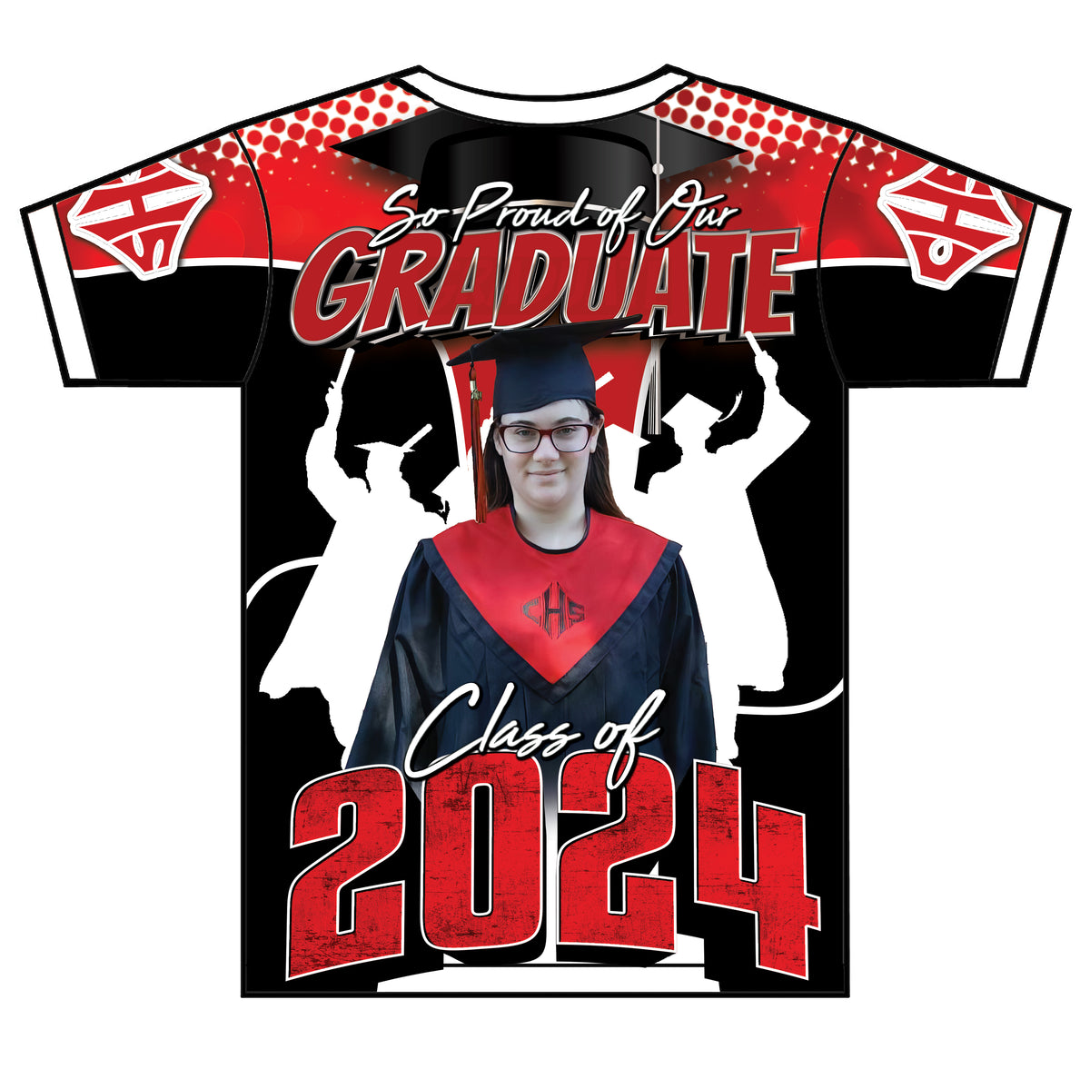 "Cassie" Custom Designed Graduation 3D shirt – BlessedByWes