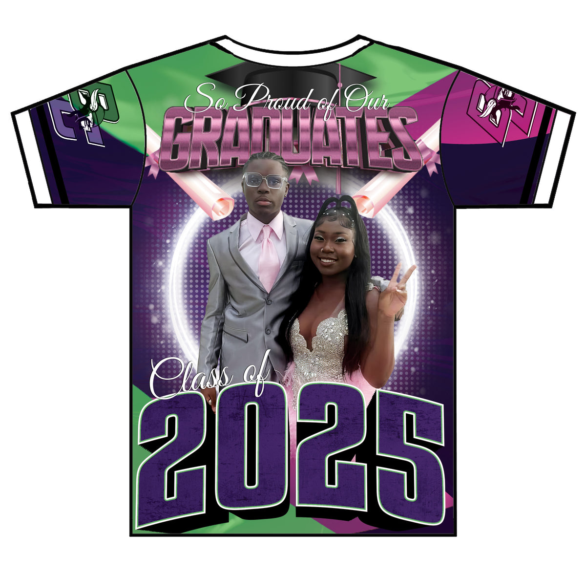 “Juan & Deziyah” Custom Designed Graduation shirt – BlessedByWes